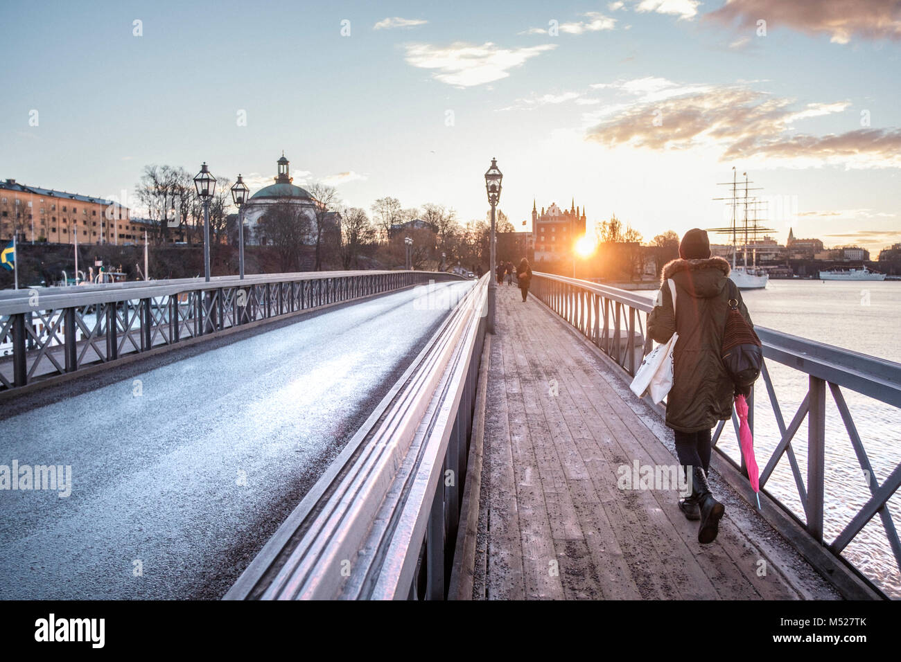 Walking across bridge hi-res stock photography and images - Alamy
