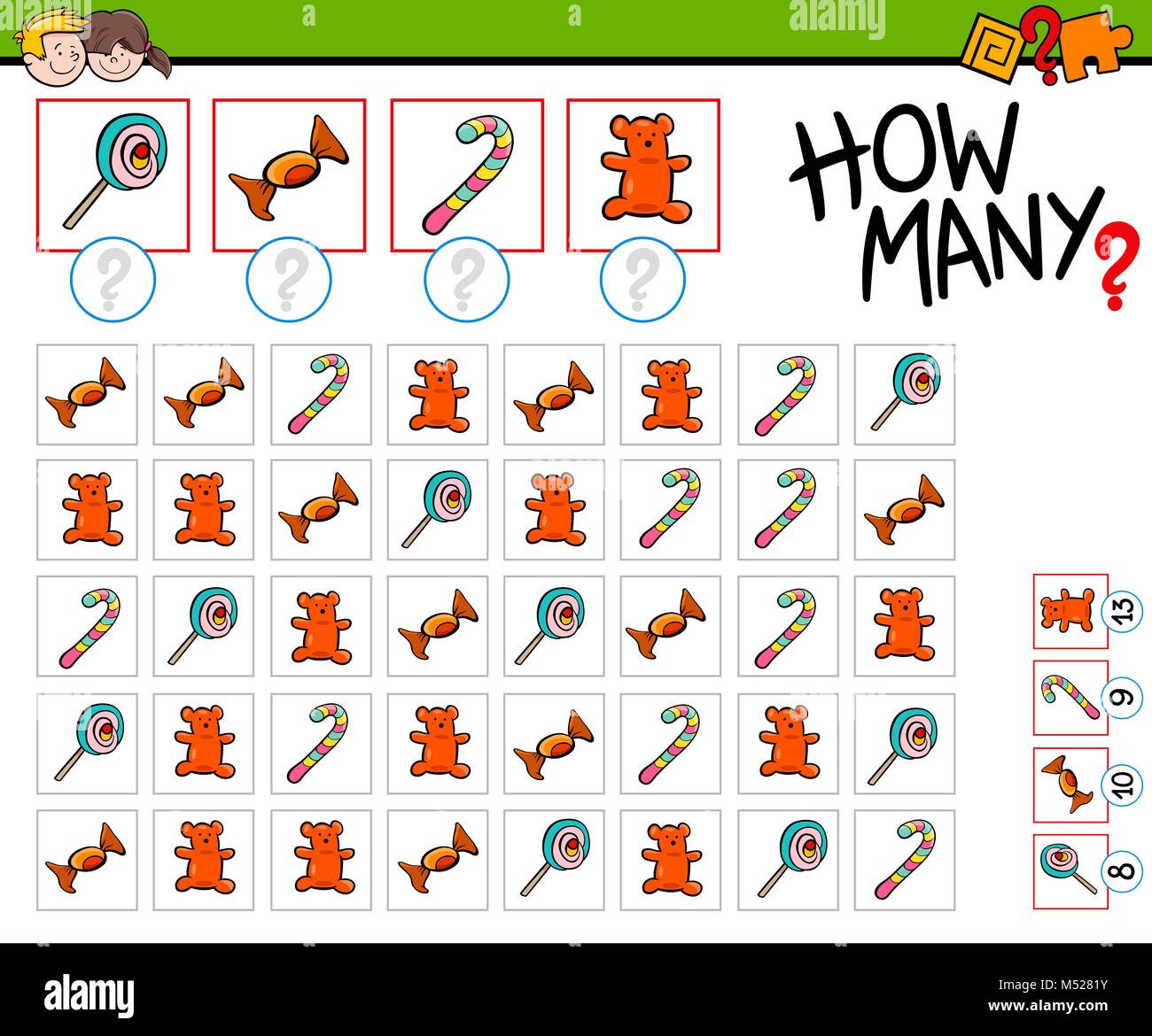 Counting candy hi-res stock photography and images - Alamy