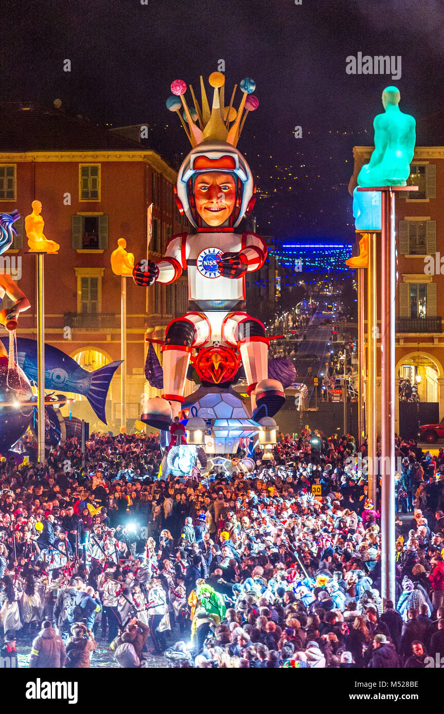 France. Alpes-Maritimes (06) Nice. Carnival of nice king of space ...