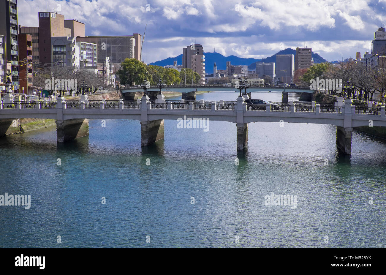 the bridge at the river at the city of hiroshima,japan Stock Photo - Alamy