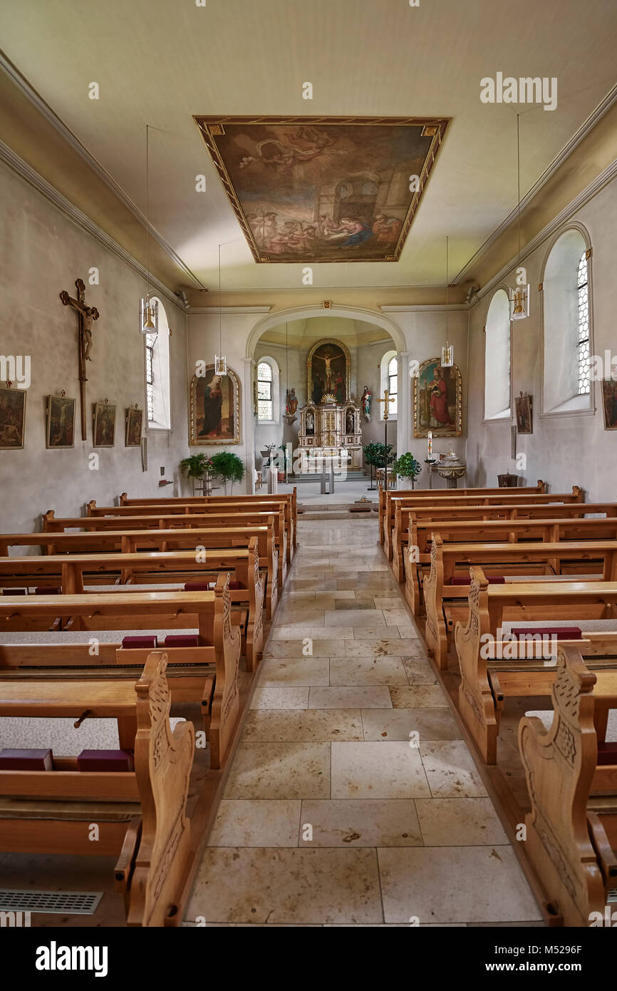 Inside of Church Stock Photo - Alamy