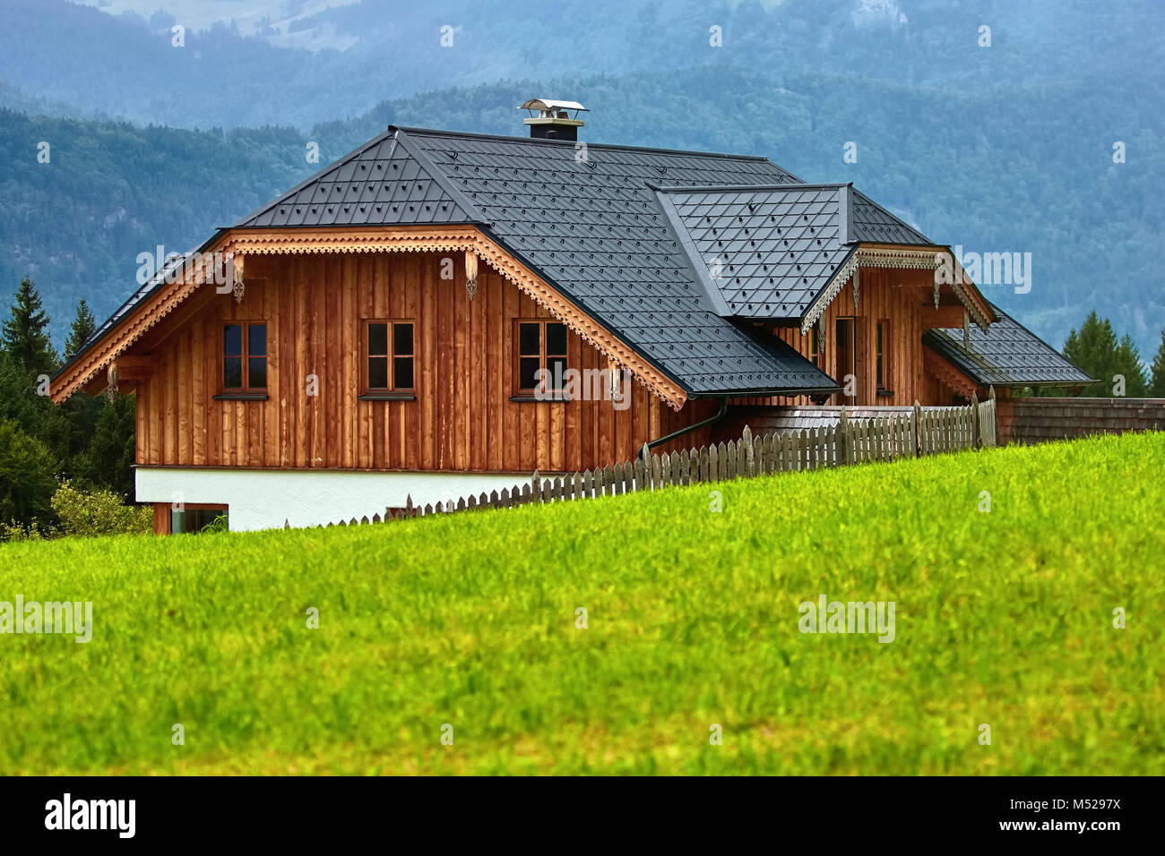 House in Alps Stock Photo - Alamy