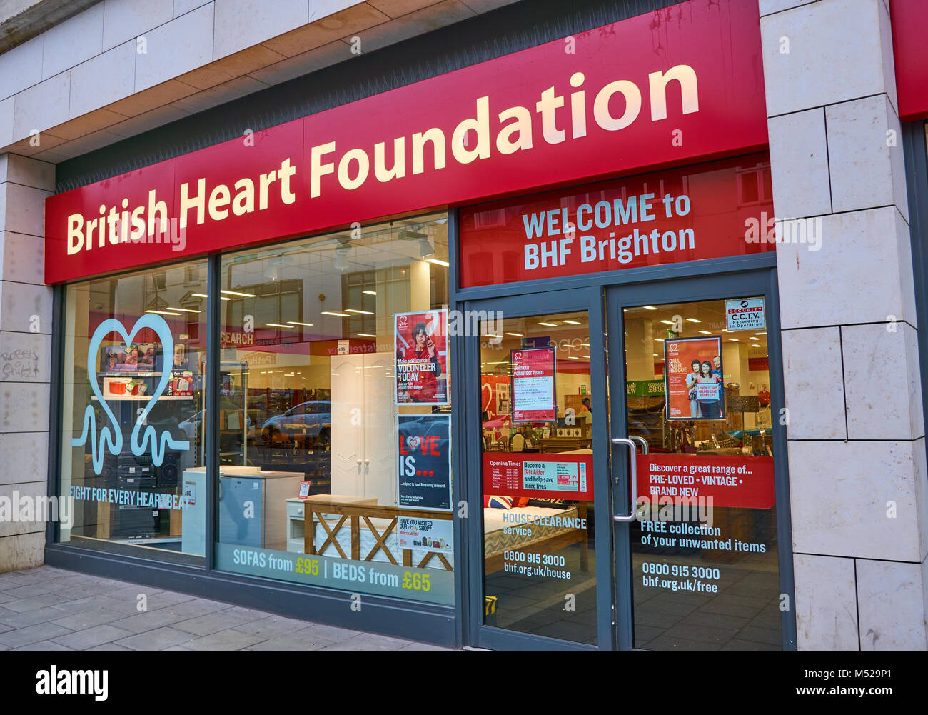 The British Heart Foundation Charity shop, Brighton, United Kingdom ...