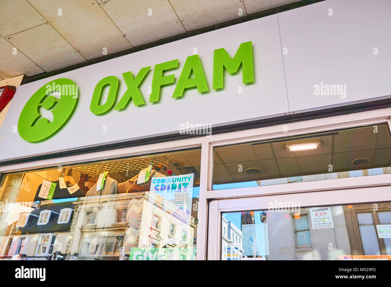 Oxfam charity shop store front Stock Photo - Alamy