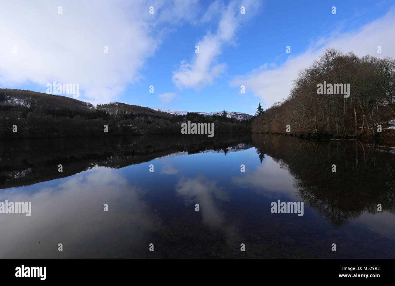 Loch Faskally Pitlochry Scotland February 2018 Stock Photo - Alamy