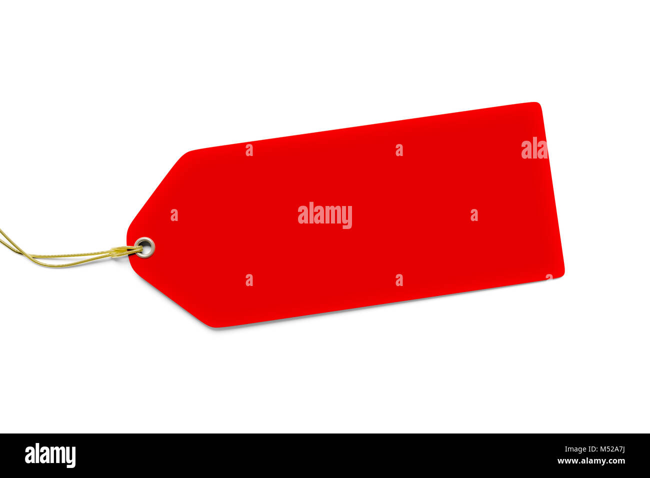 a typical red price tag isolated on white background Stock Photo - Alamy