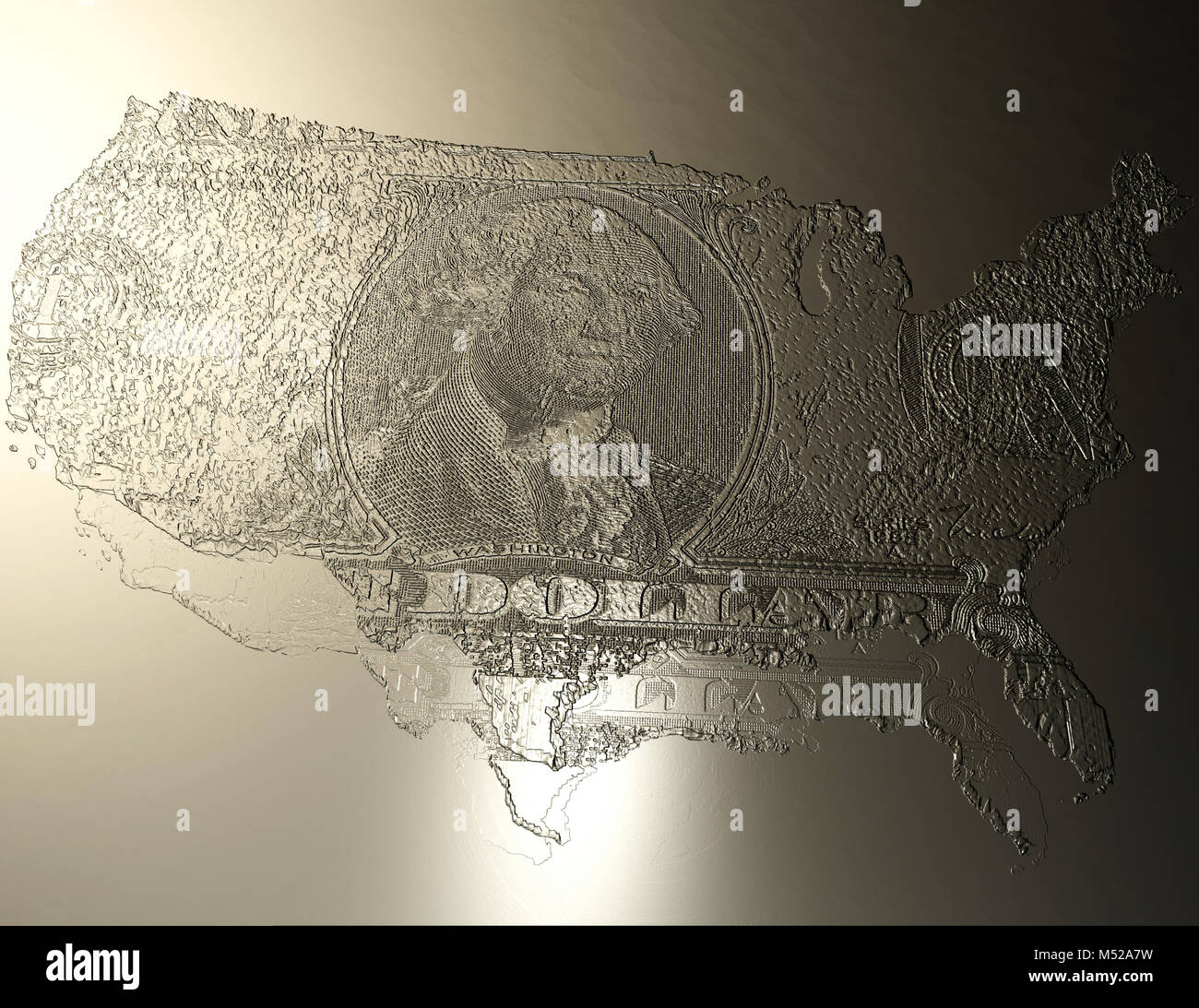 3d relief map united states hi-res stock photography and images - Alamy