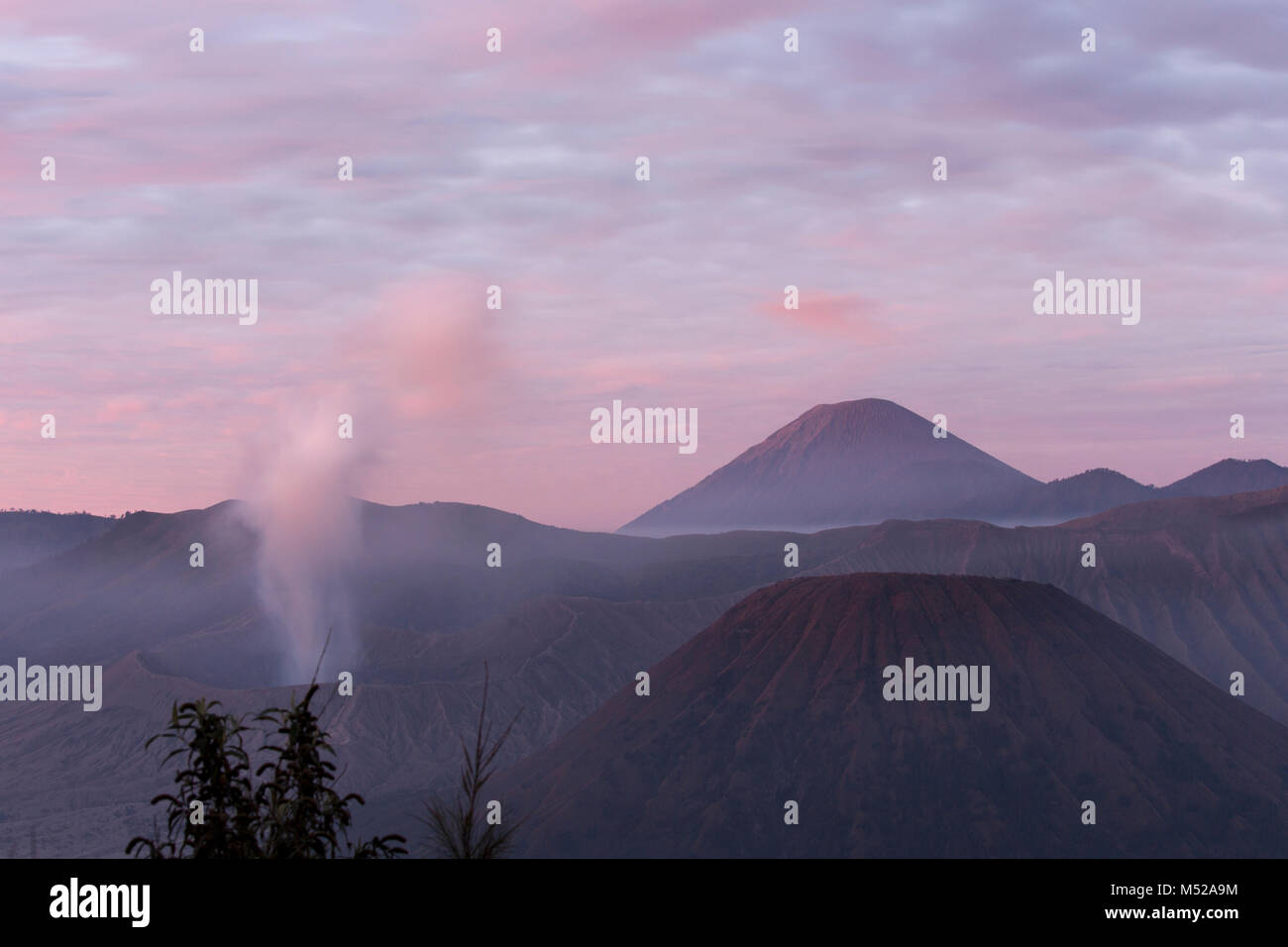 Before sunrise at Mount Bromo, Java island, Indonesia Stock Photo - Alamy