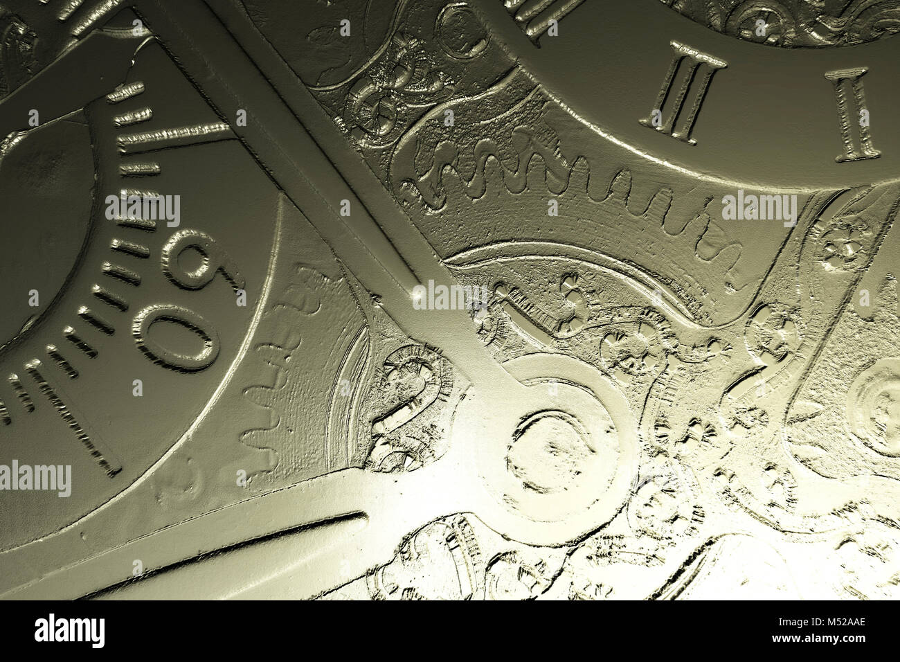 Digital 3D Illustration of a Clockwork Stock Photo - Alamy