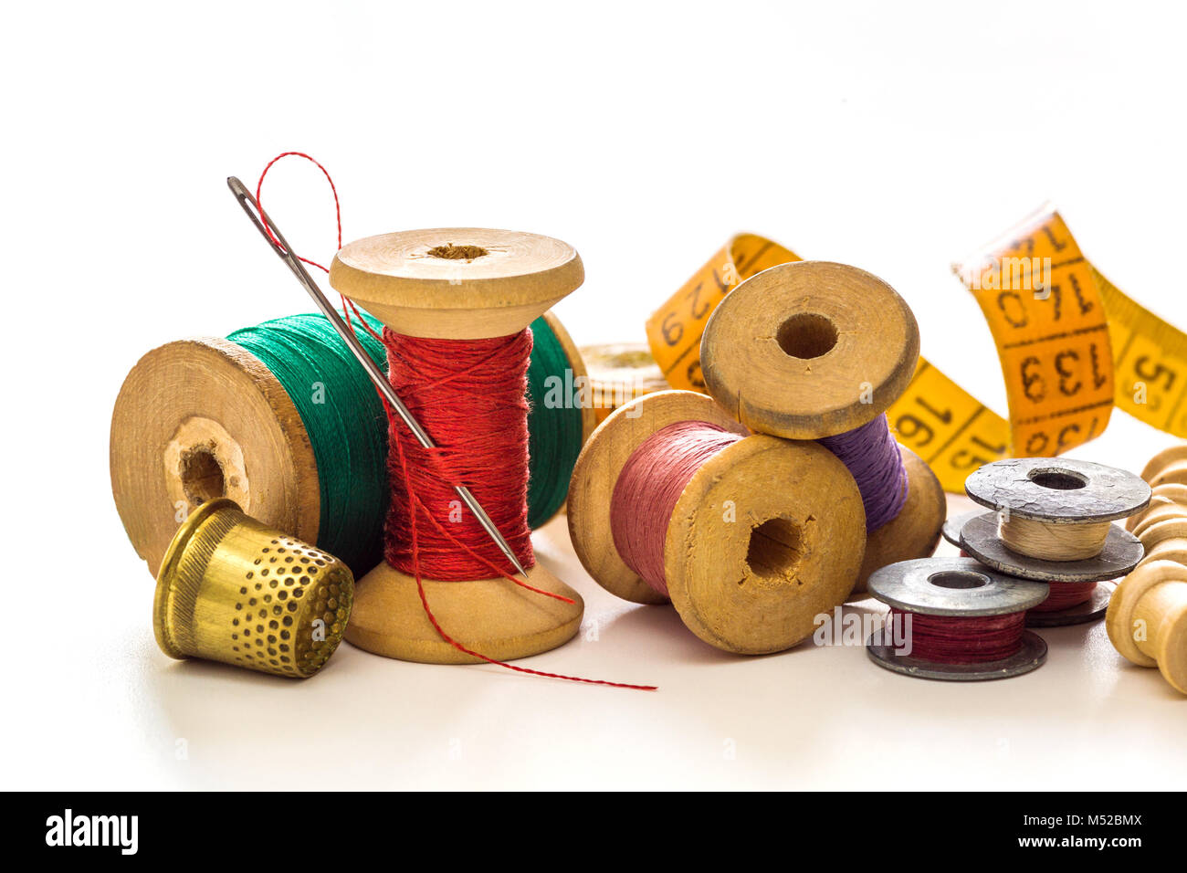 Sewing threads, coils Stock Photo - Alamy