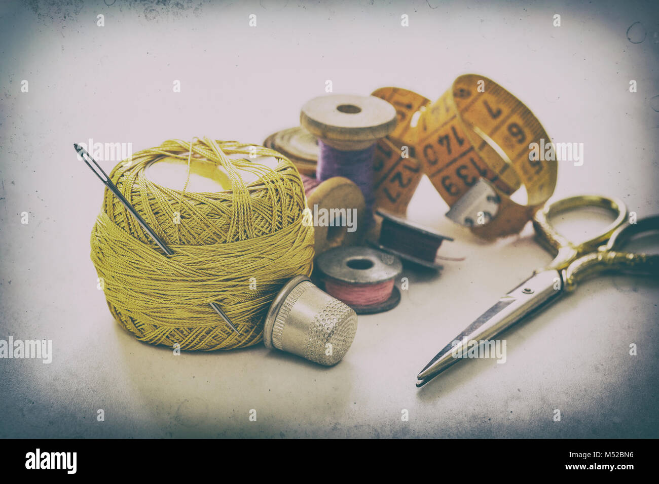 Sewing threads, coils Stock Photo - Alamy