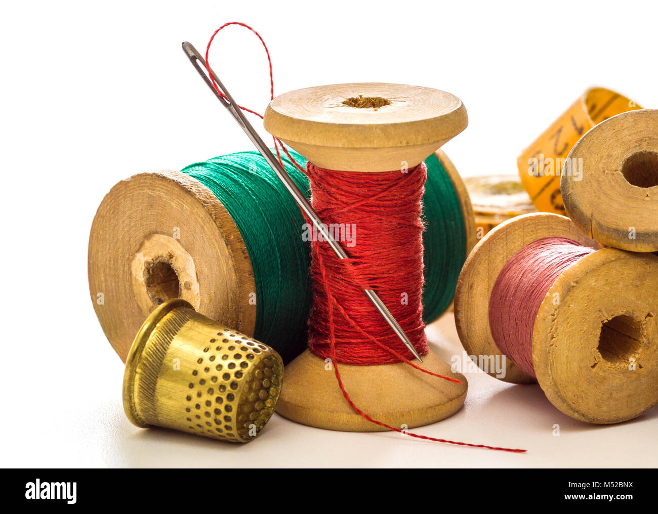 Sewing threads, coils Stock Photo - Alamy