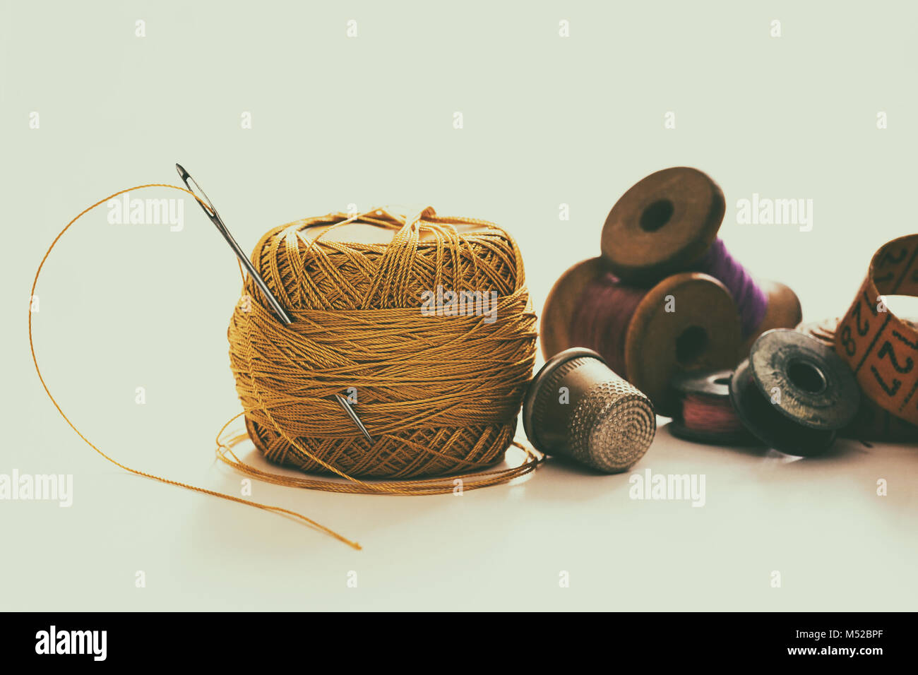 Sewing threads, coils Stock Photo - Alamy