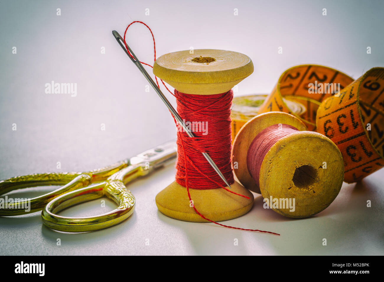 Sewing accessories, tools Stock Photo - Alamy