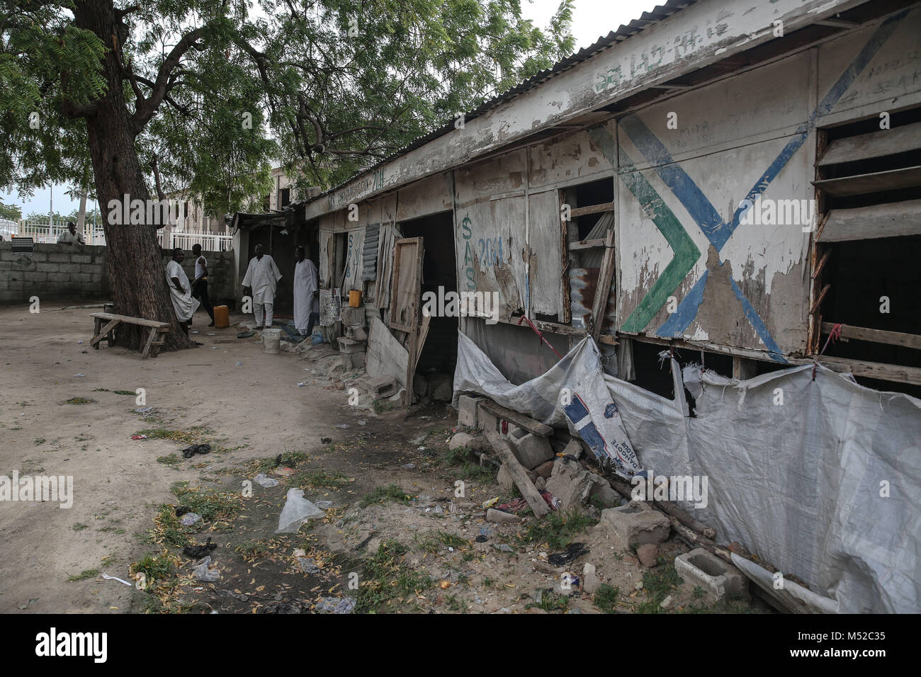 The headquarters of Sector 10 of the CJTF vigilante group. The CJTF is ...