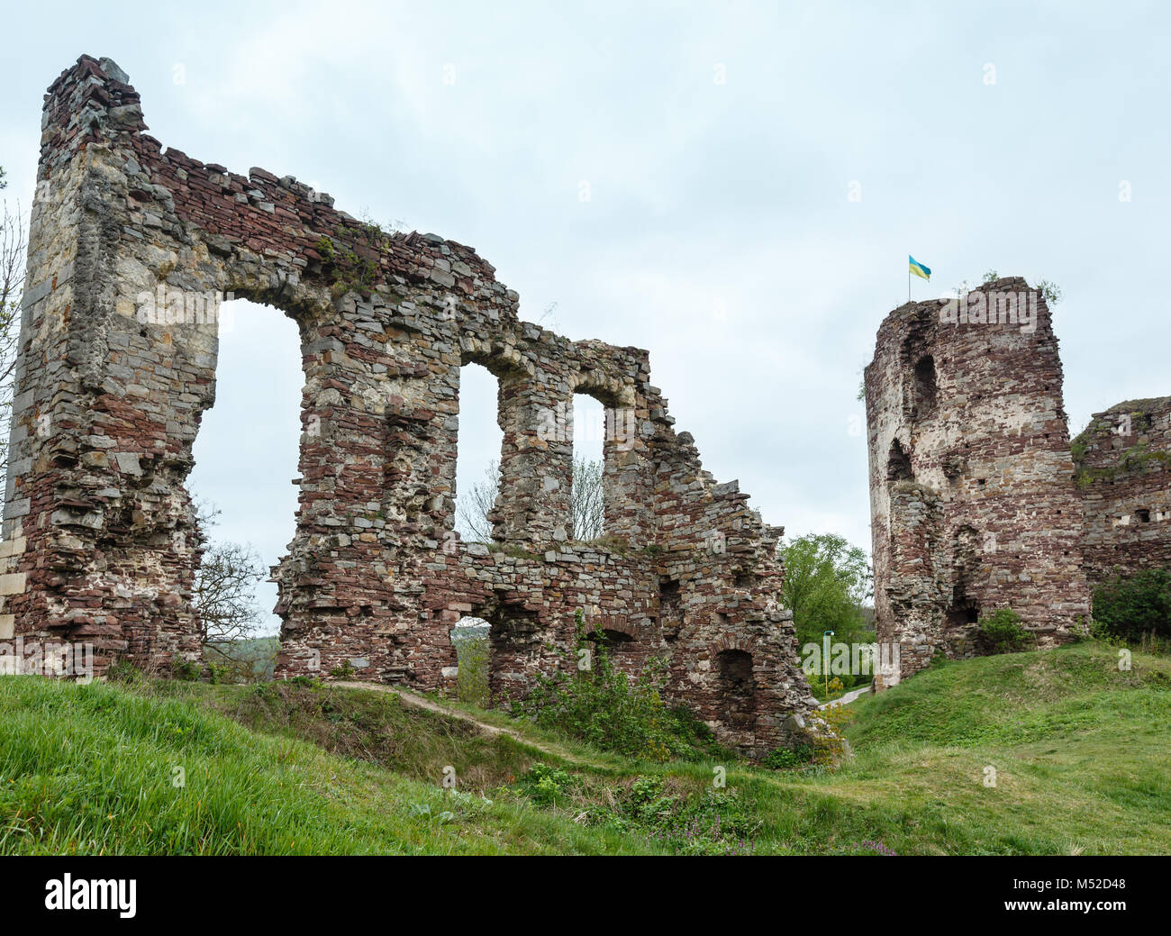 Buchach castle ruins, Ukraine Stock Photo - Alamy