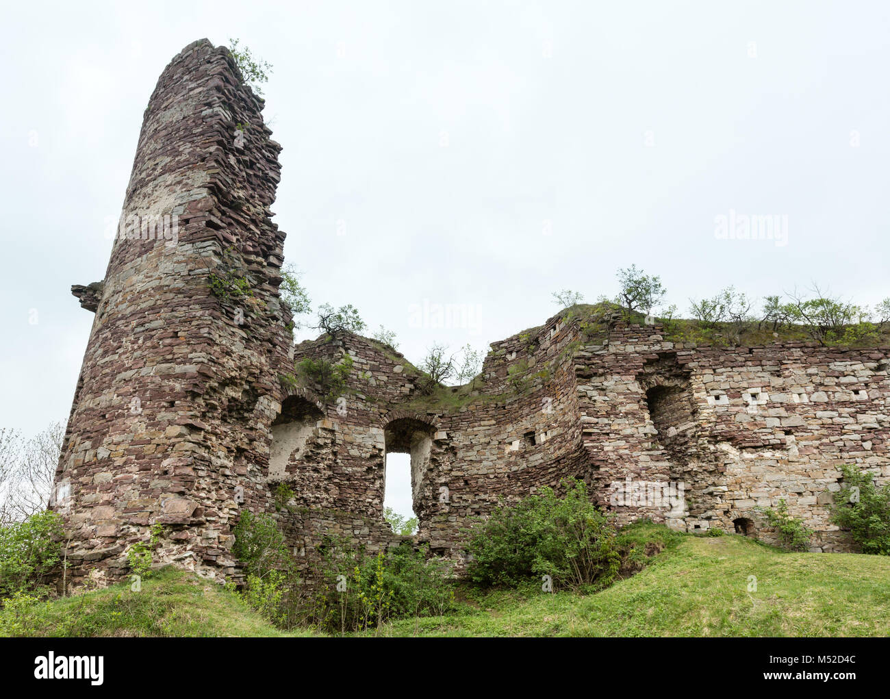 Buchach castle ruins, Ukraine Stock Photo - Alamy