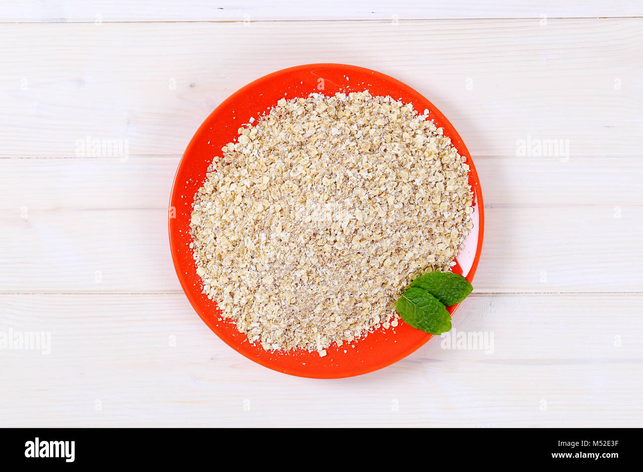Top view dry oat bran hi-res stock photography and images - Alamy