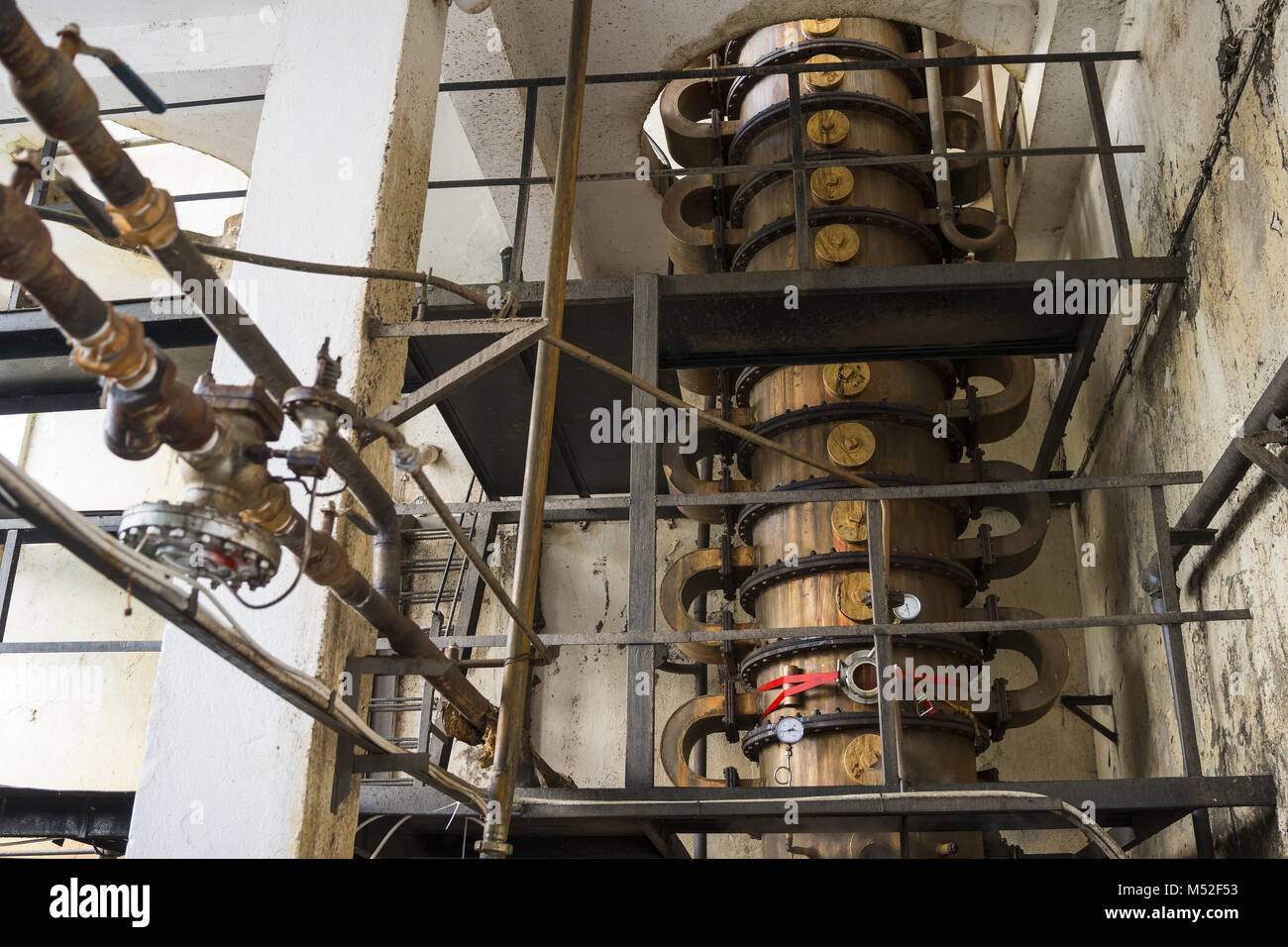 Whiskey and brandy distillery Stock Photo - Alamy