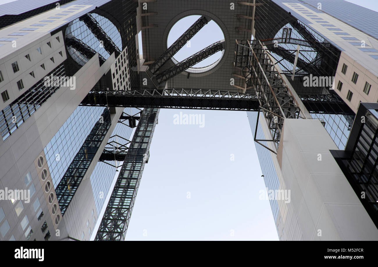 the japanese mega city of osaka Stock Photo - Alamy