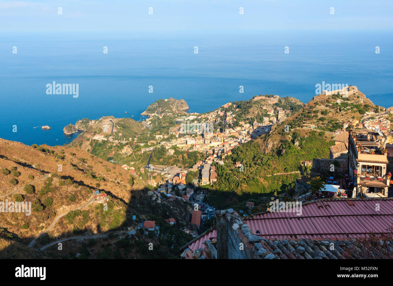 Taormina from above hi-res stock photography and images - Alamy