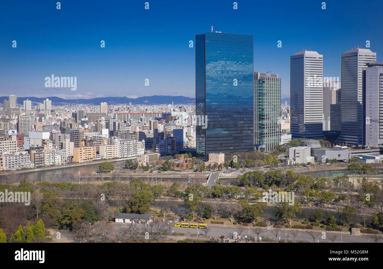 the japanese mega city of osaka Stock Photo - Alamy