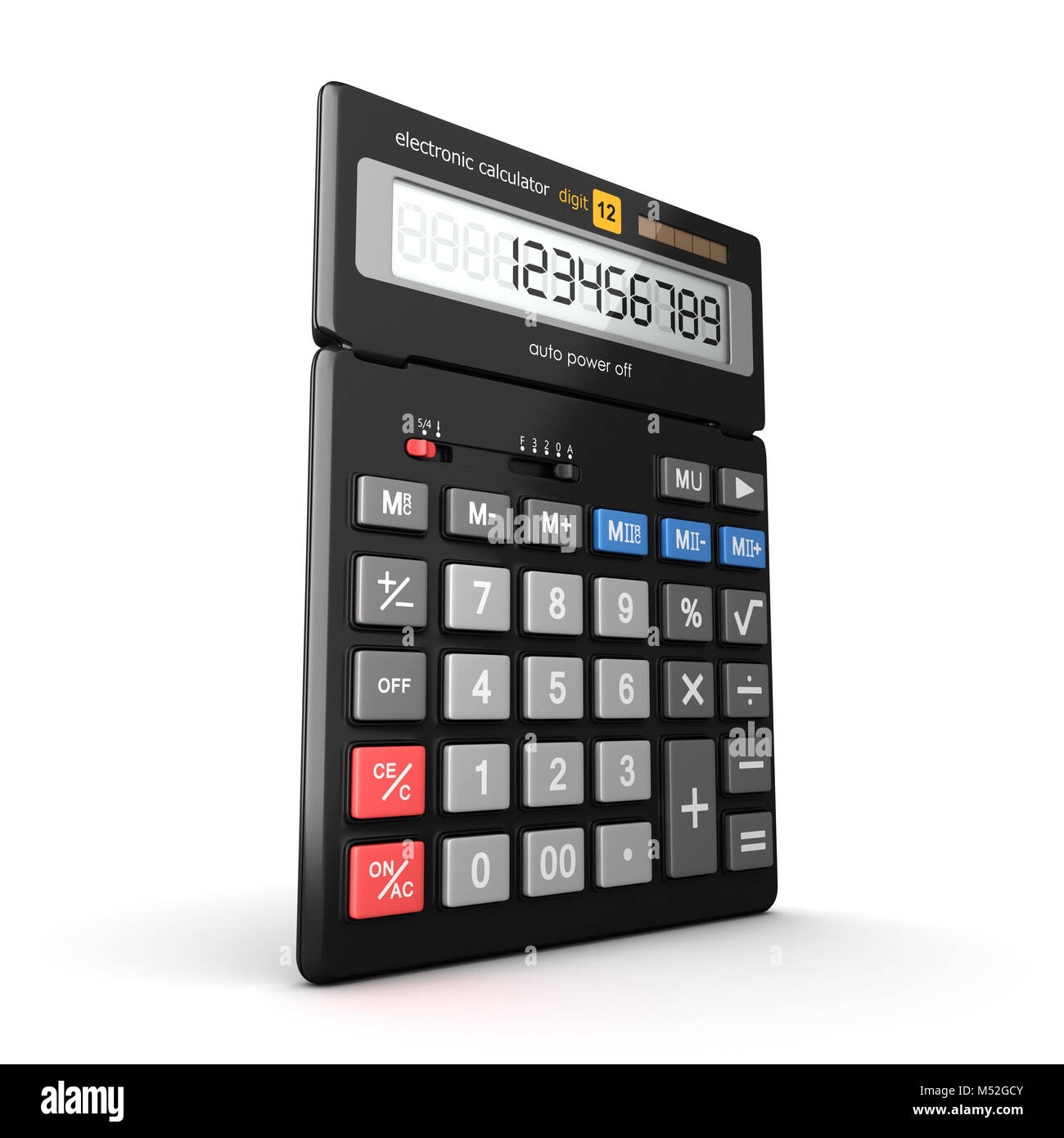 3d rendering calculator Stock Photo - Alamy