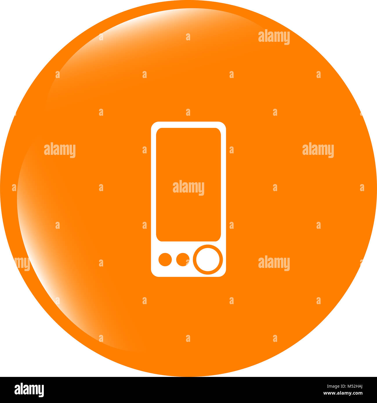 multimedia smartphone icon, button, graphic design element Stock Photo ...