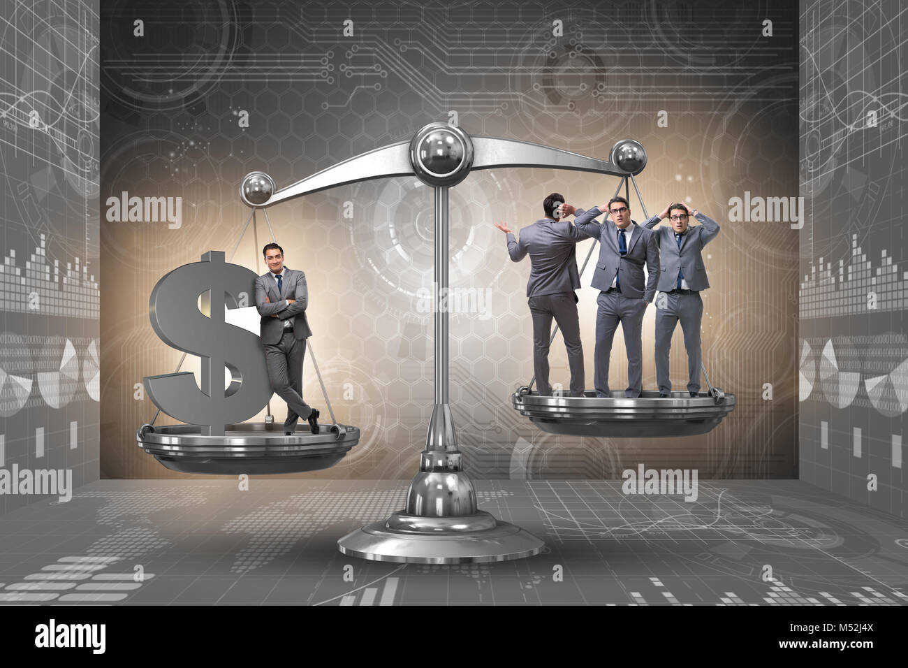 Difference between rich and poor people Stock Photo - Alamy