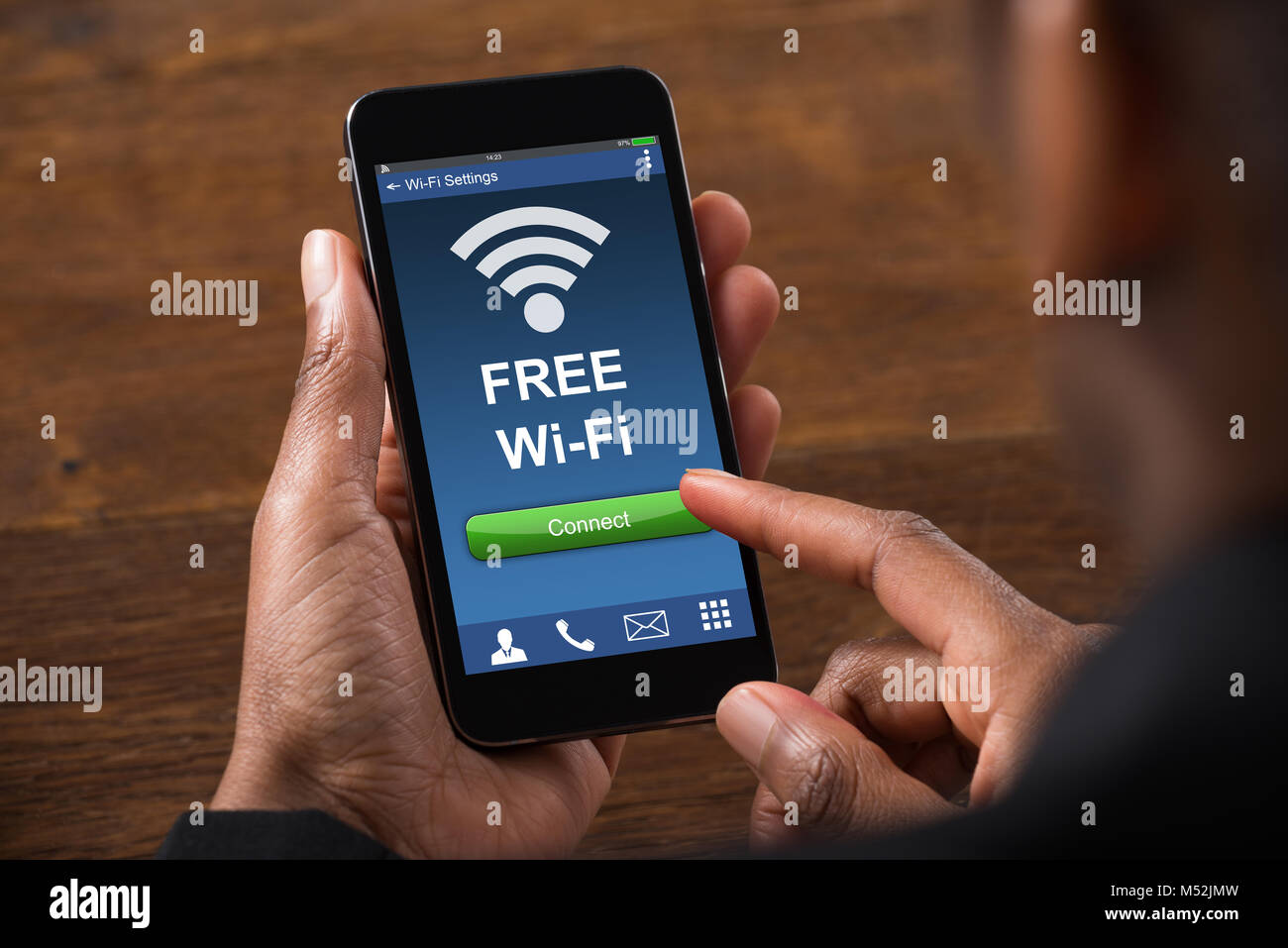 Wifi symbol and phone hi-res stock photography and images - Alamy