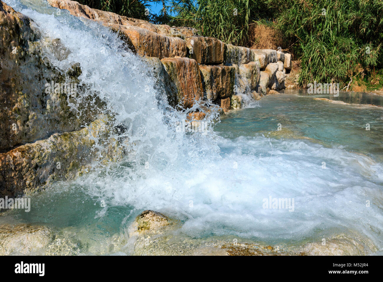 Natural spa Saturnia thermal baths, Italy Stock Photo - Alamy