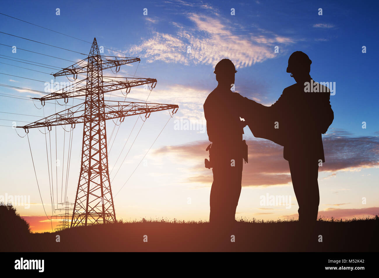 Engineer silhouette hi-res stock photography and images - Alamy