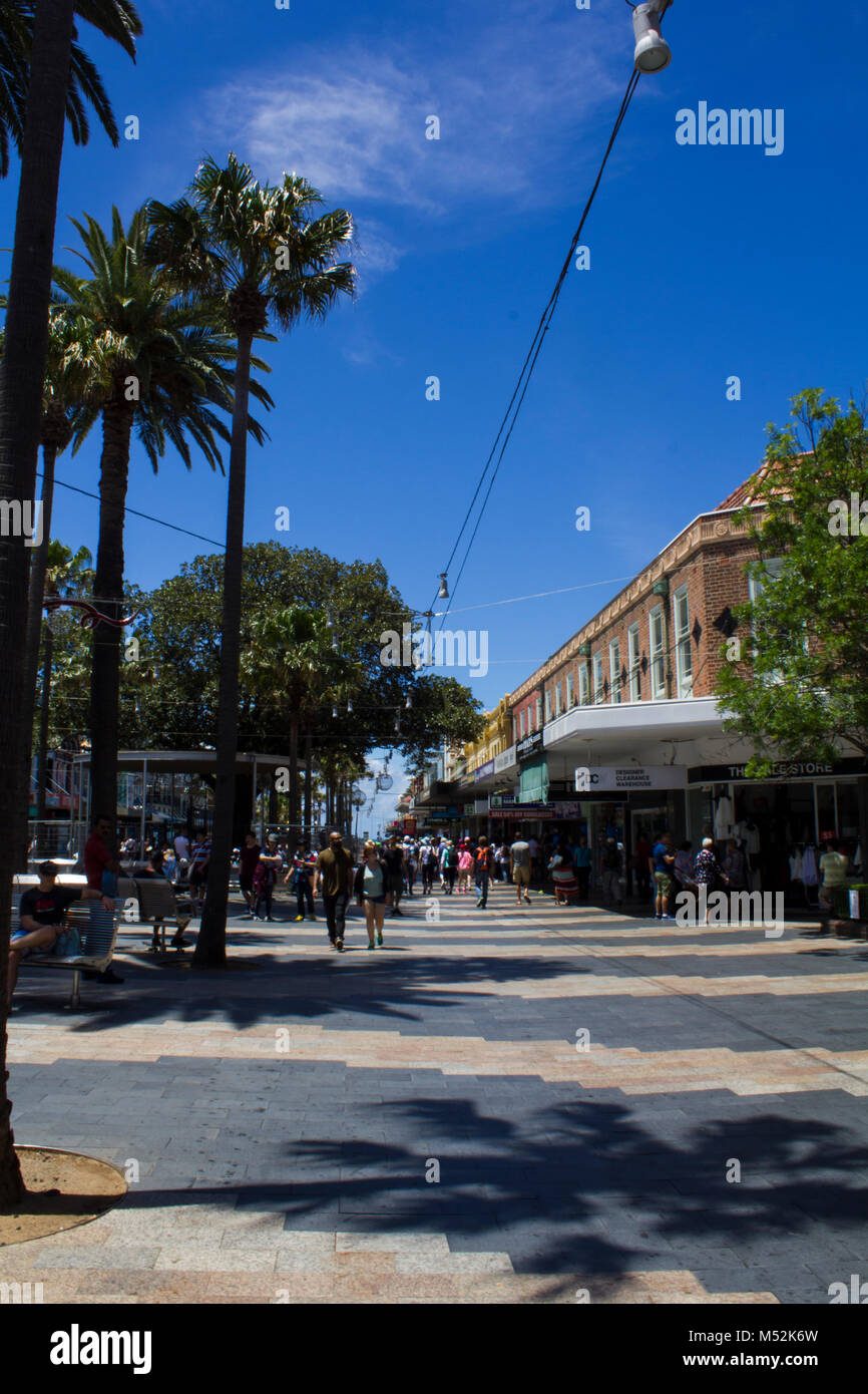 Sydney, Australia: Shopping street area in Manly Beach area called The ...