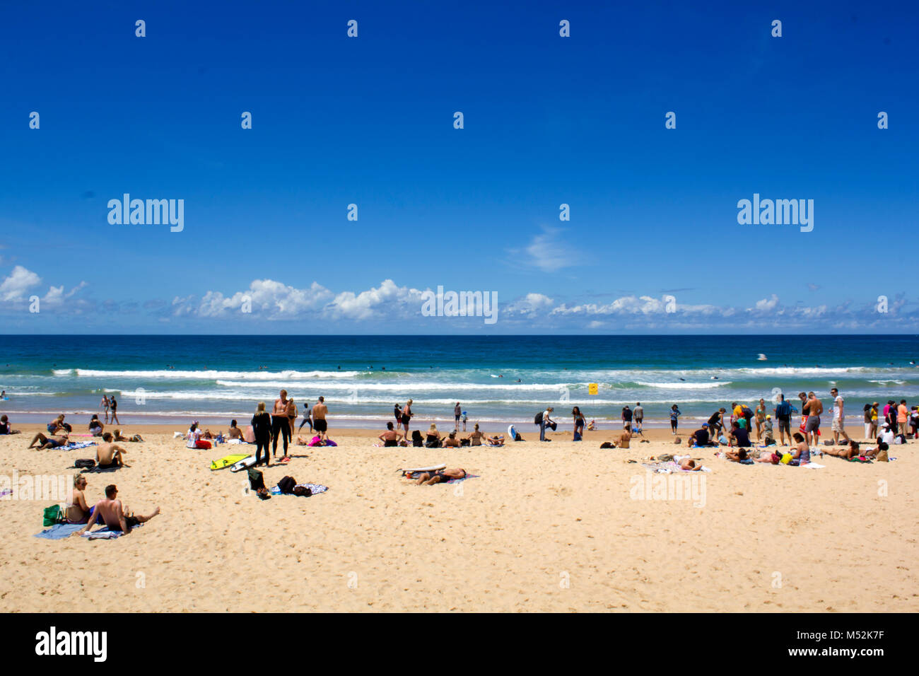 People on Australian beach Stock Photo - Alamy