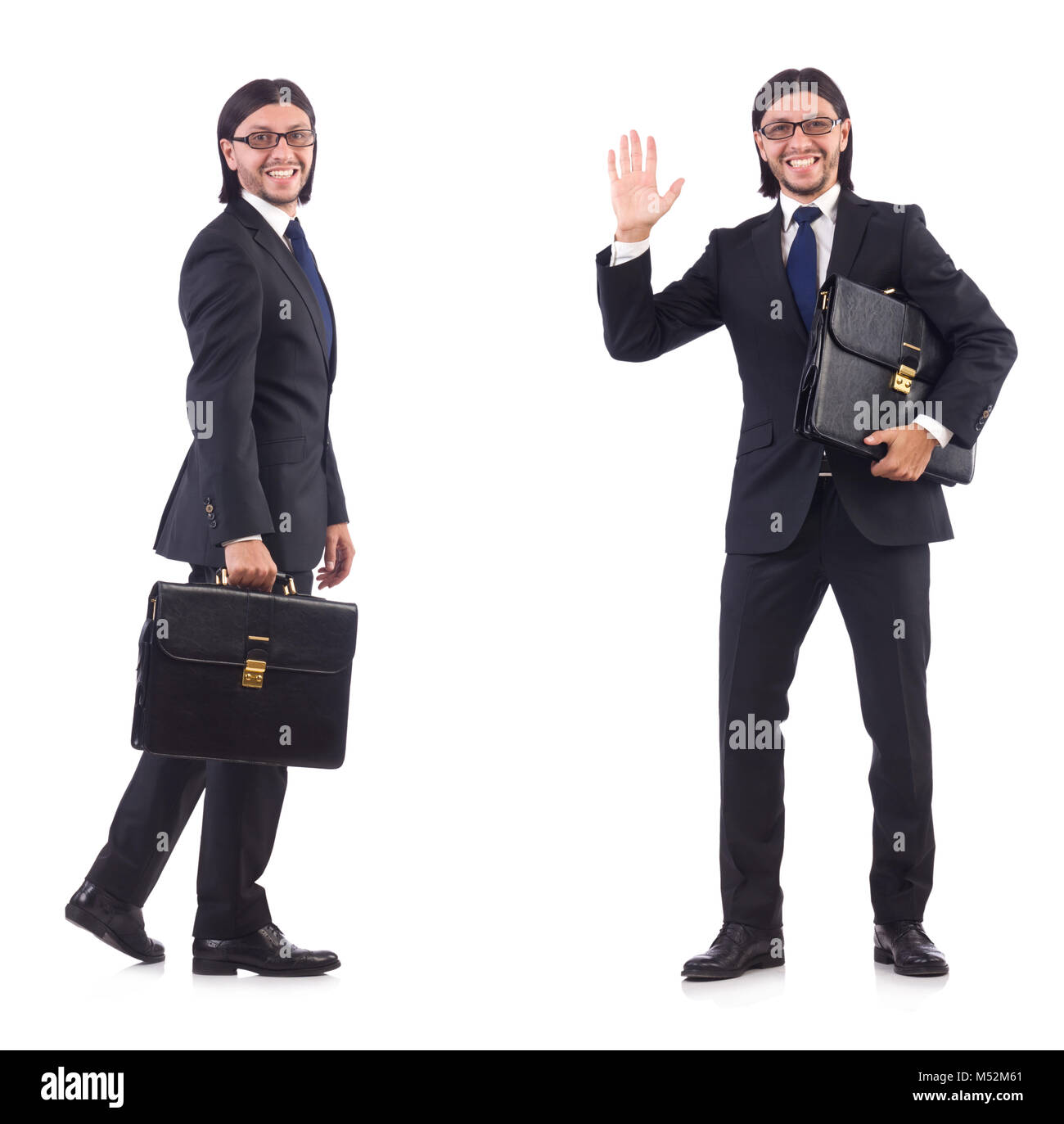 Young businessman isolated on the white background Stock Photo - Alamy