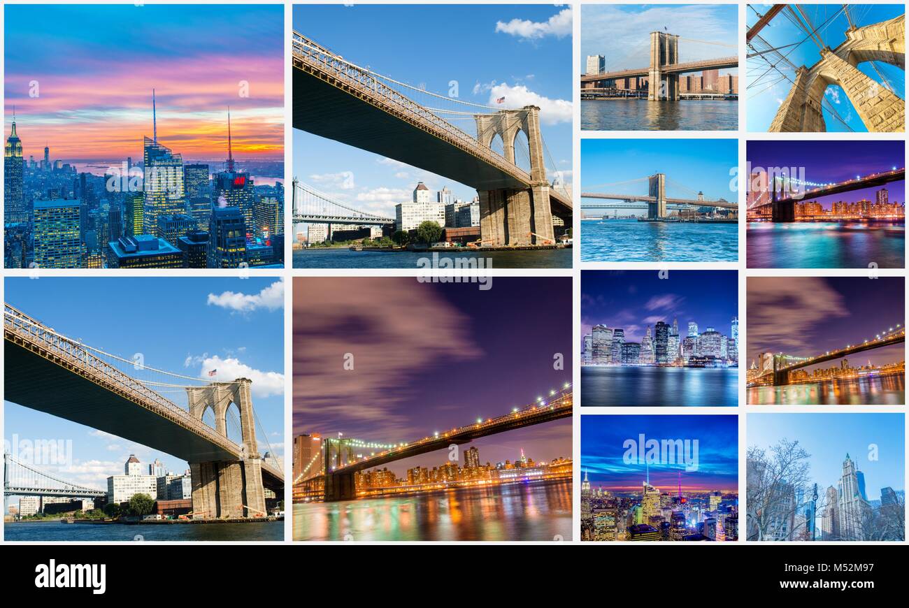 Collage of New York photos Stock Photo - Alamy