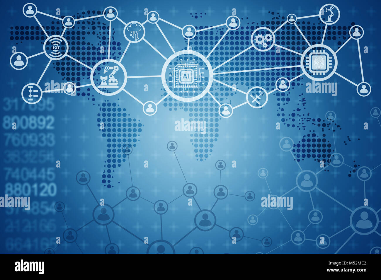 Artificial intelligence modern computing concept Stock Photo - Alamy