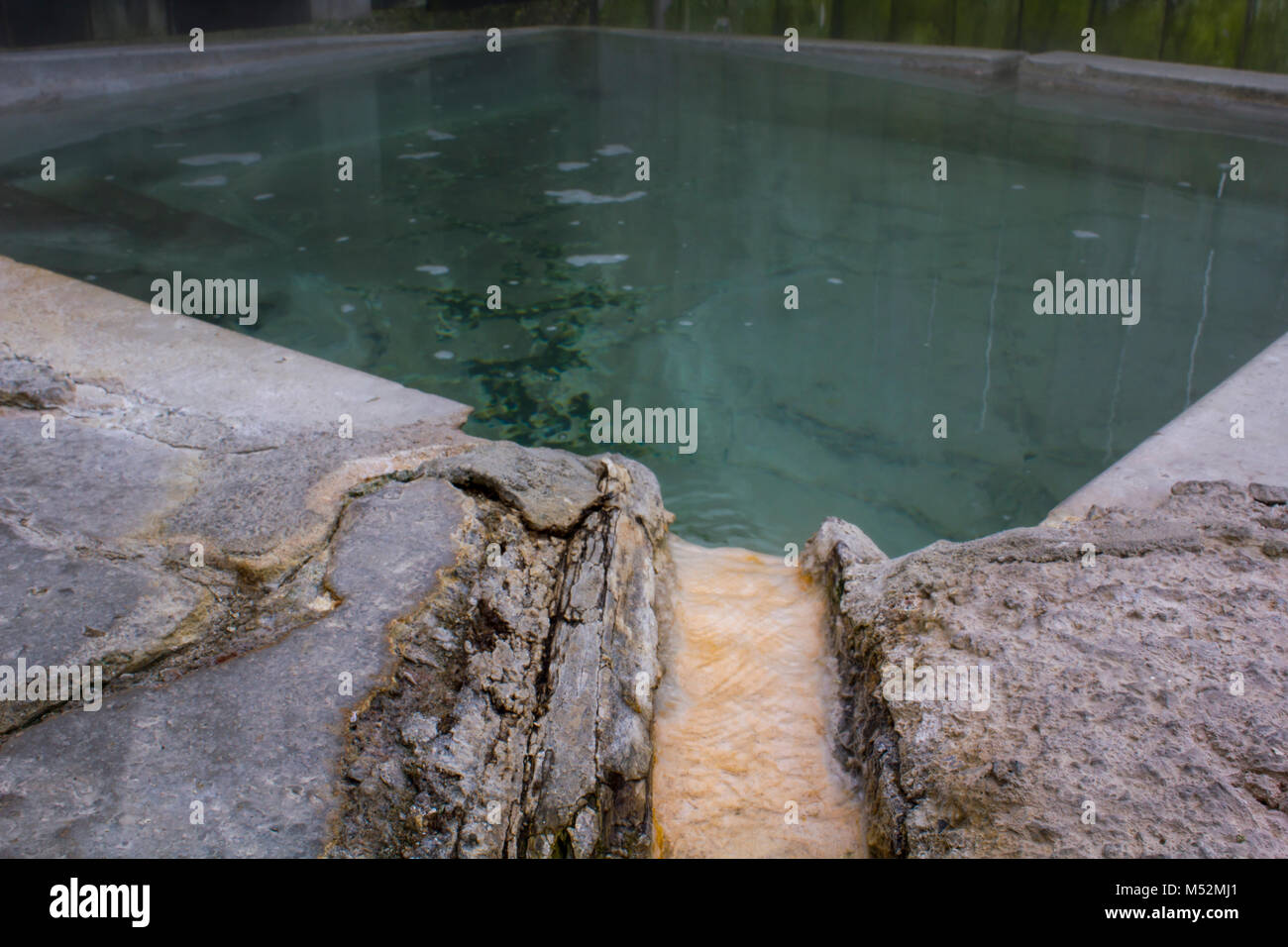 Communal Hot thermal pool baths Stock Photo - Alamy