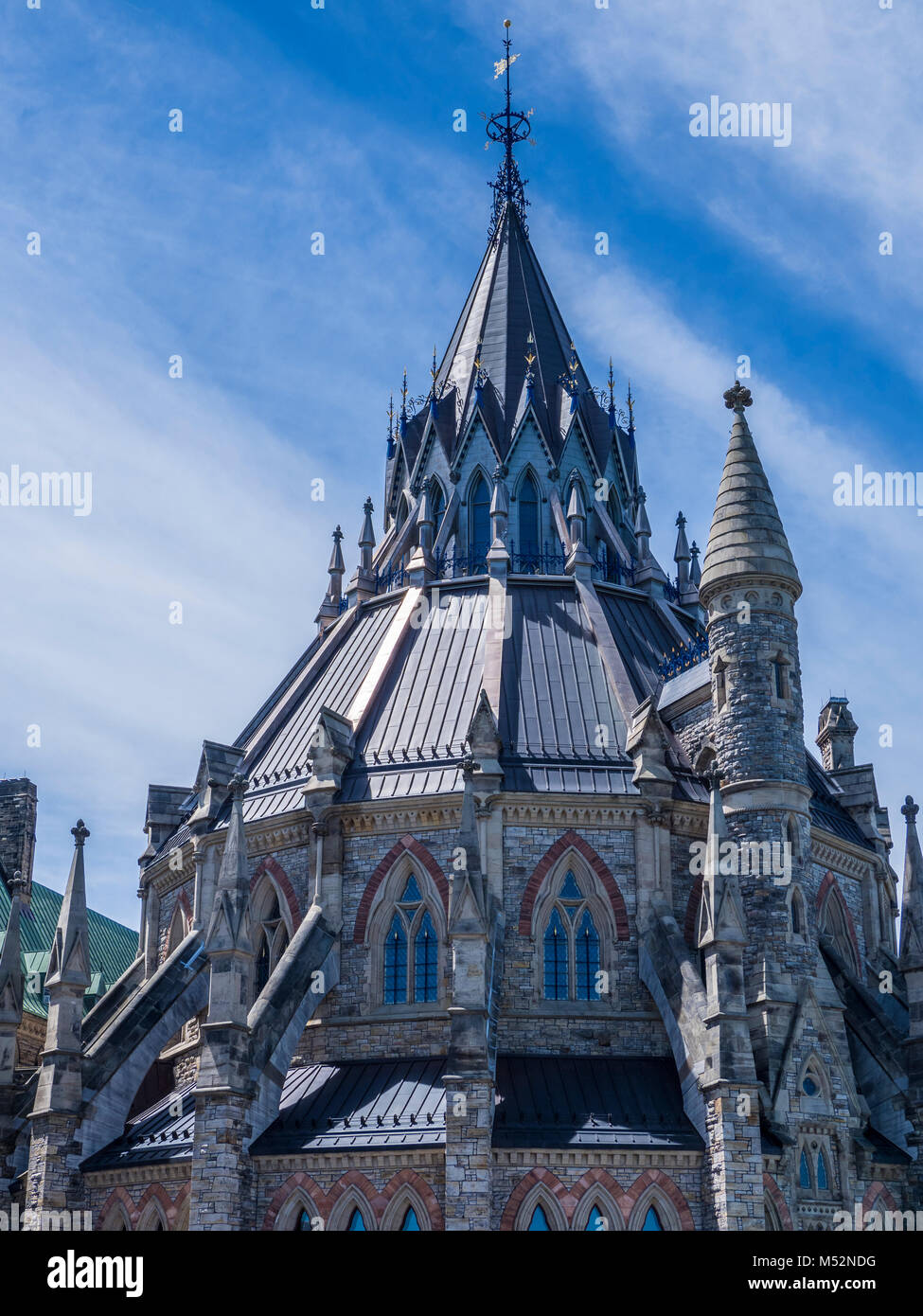 Library of Parliament building, Parliament Hill, Ottawa, Ontario ...