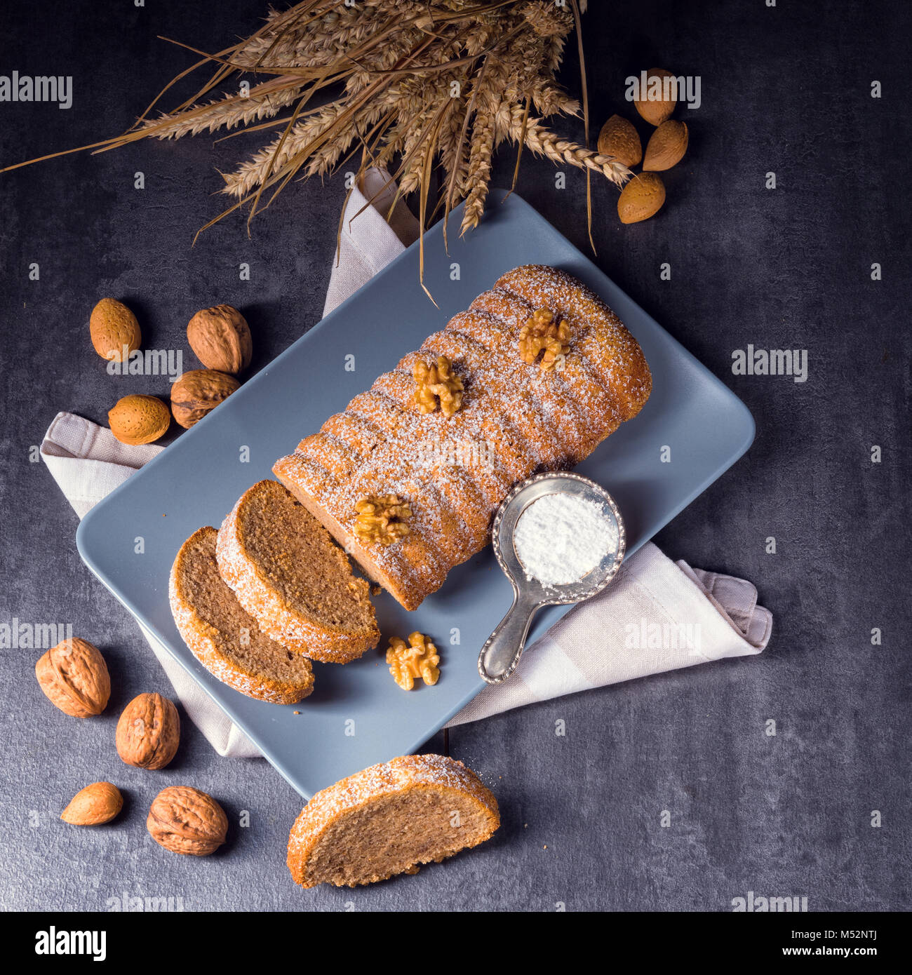 Amaranth cake gluten free Stock Photo - Alamy