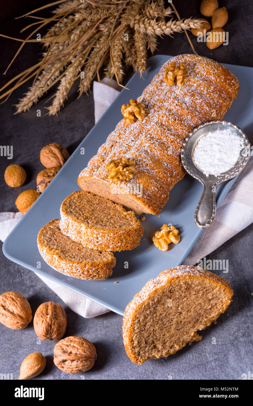 Amaranth cake gluten free Stock Photo - Alamy