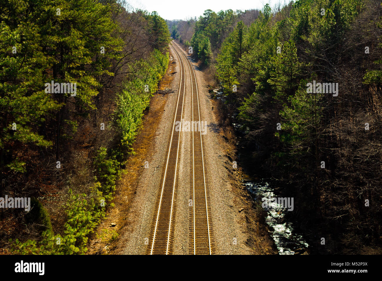 Winding train tracks hi-res stock photography and images - Alamy