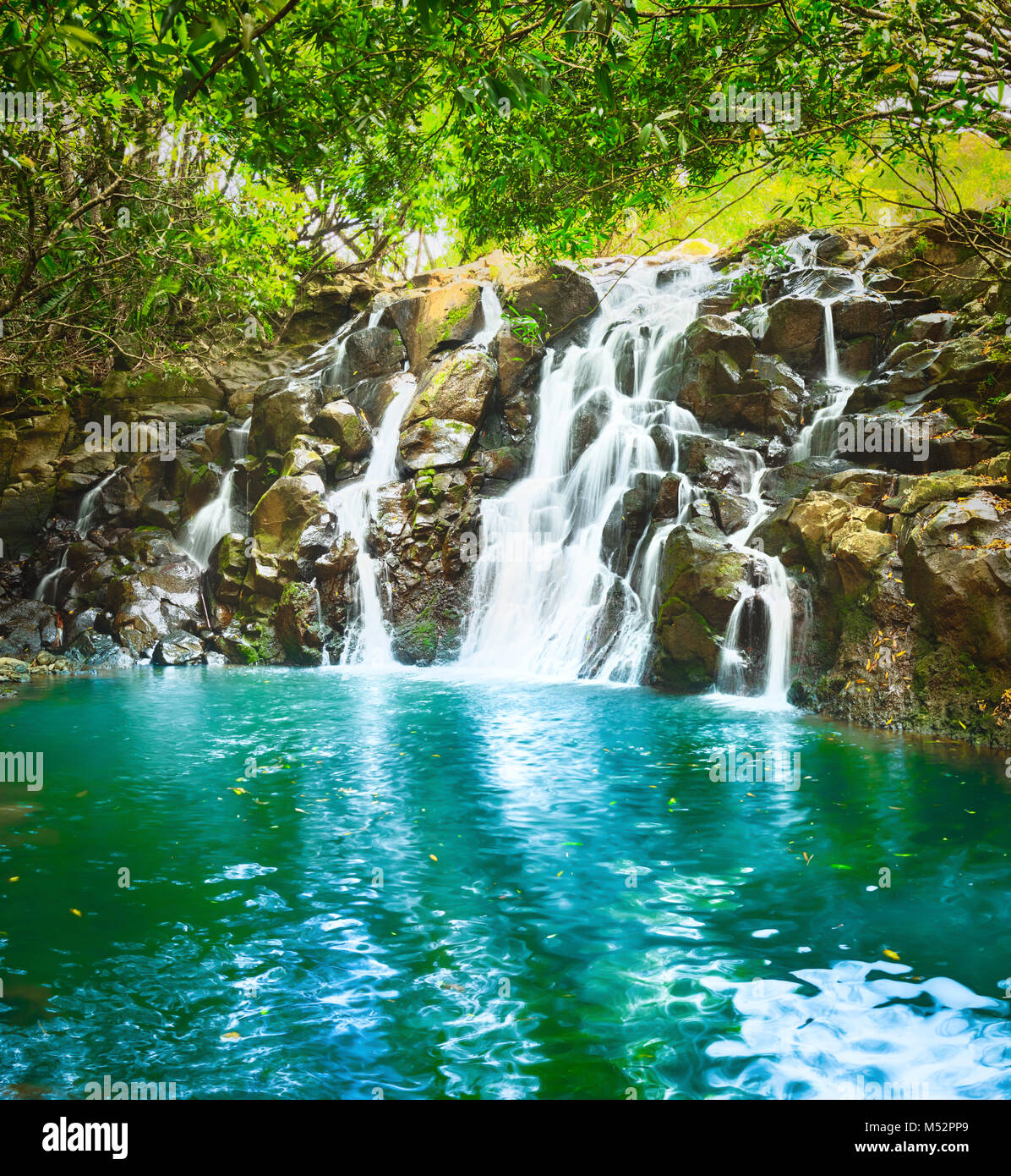 Cascade Vacoas waterfall. Mauritius Stock Photo - Alamy