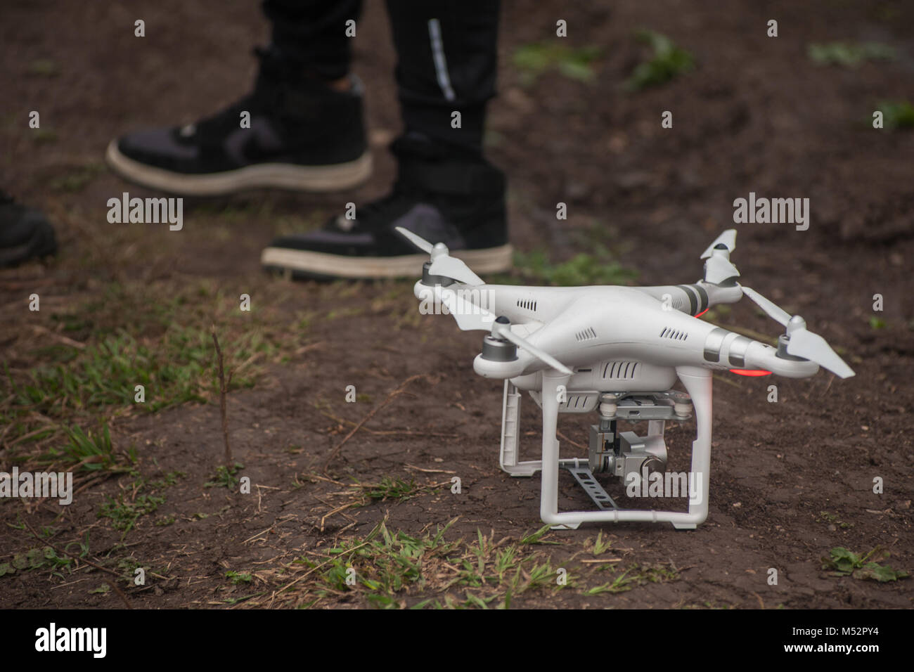 The drone copter with digital camera Stock Photo - Alamy