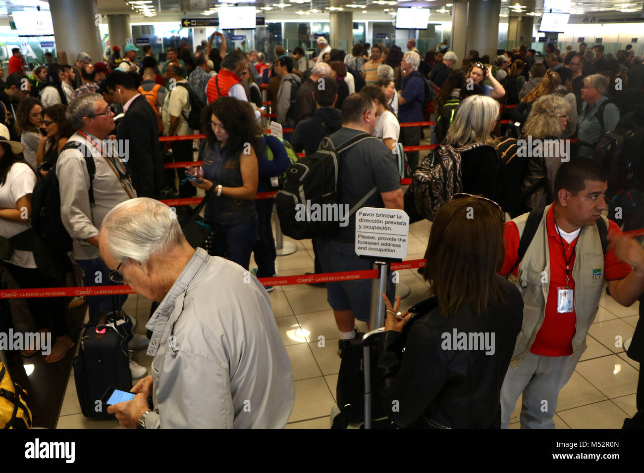 traveler Lines at customs airport San Jose Costa Rica Stock Photo - Alamy