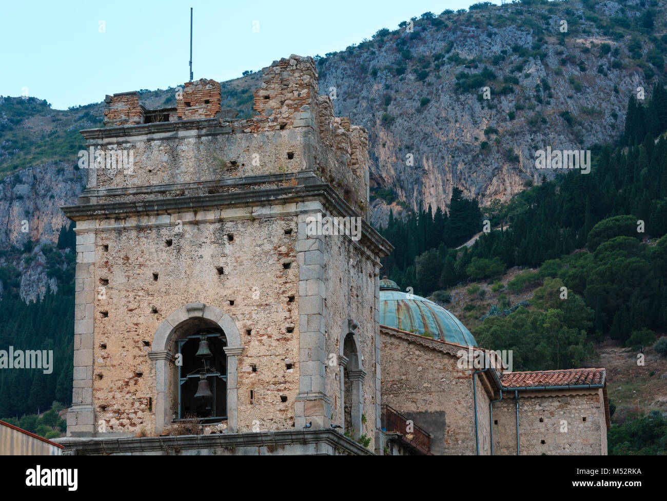 Twilight Stilo village, Calabria, Italy Stock Photo - Alamy