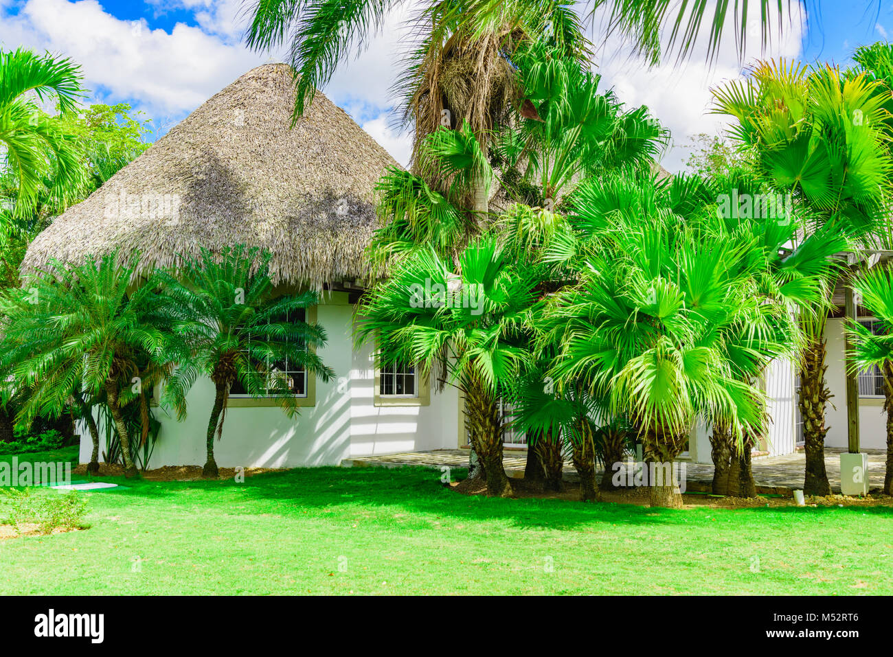 Palm leaf thatched roof hi-res stock photography and images - Alamy
