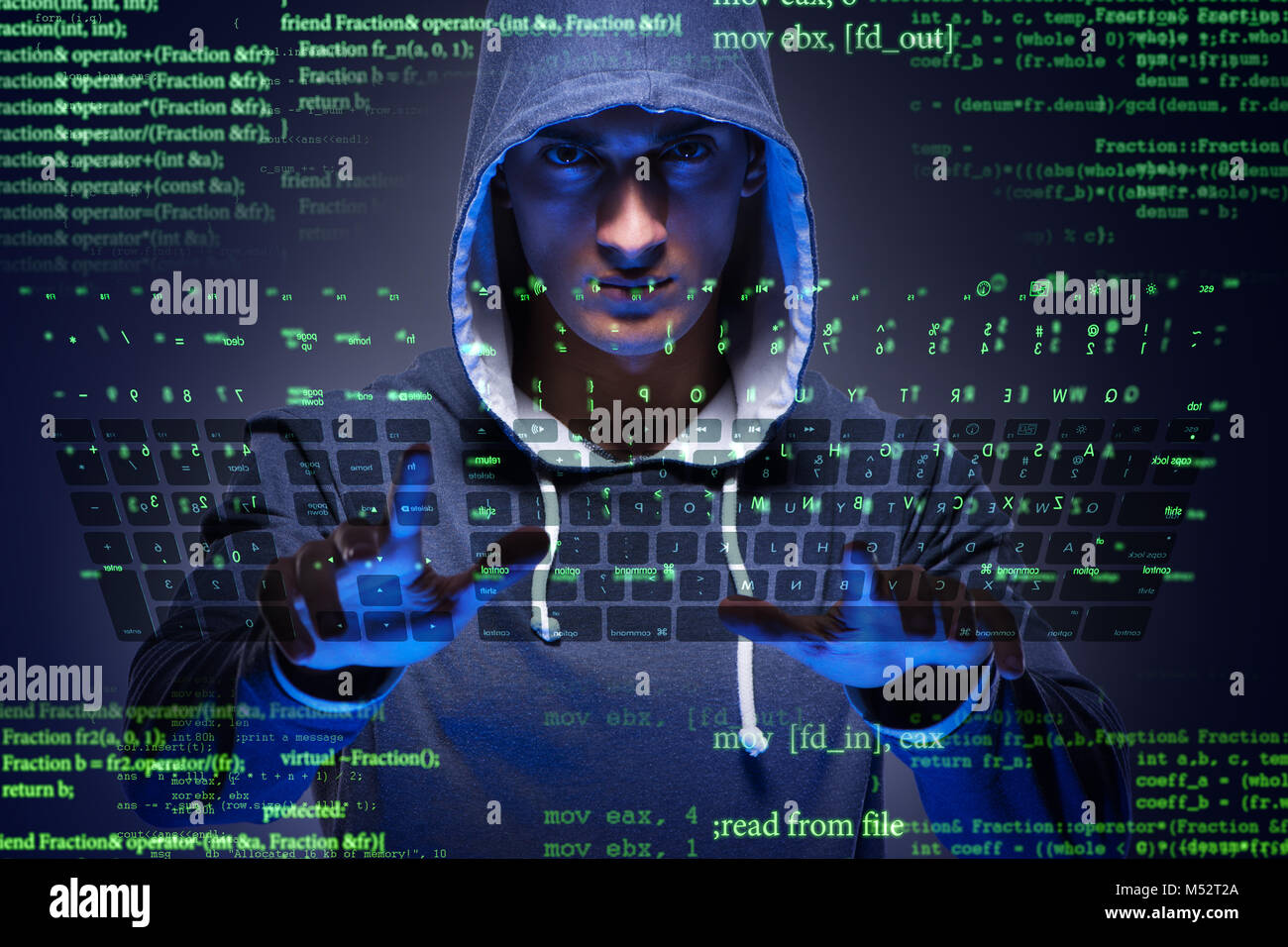 Young hacker in cyber security concept hi-res stock photography and ...