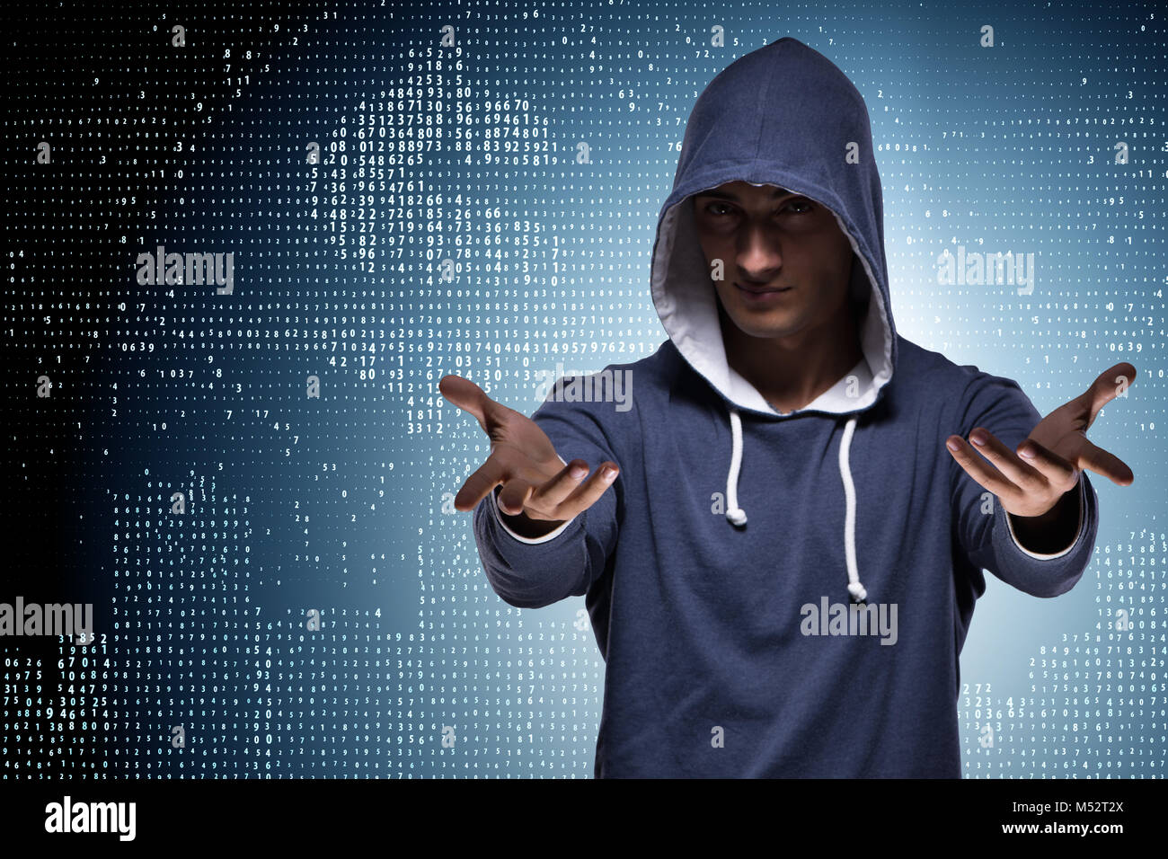 Hacker hacking banking financial system Stock Photo - Alamy