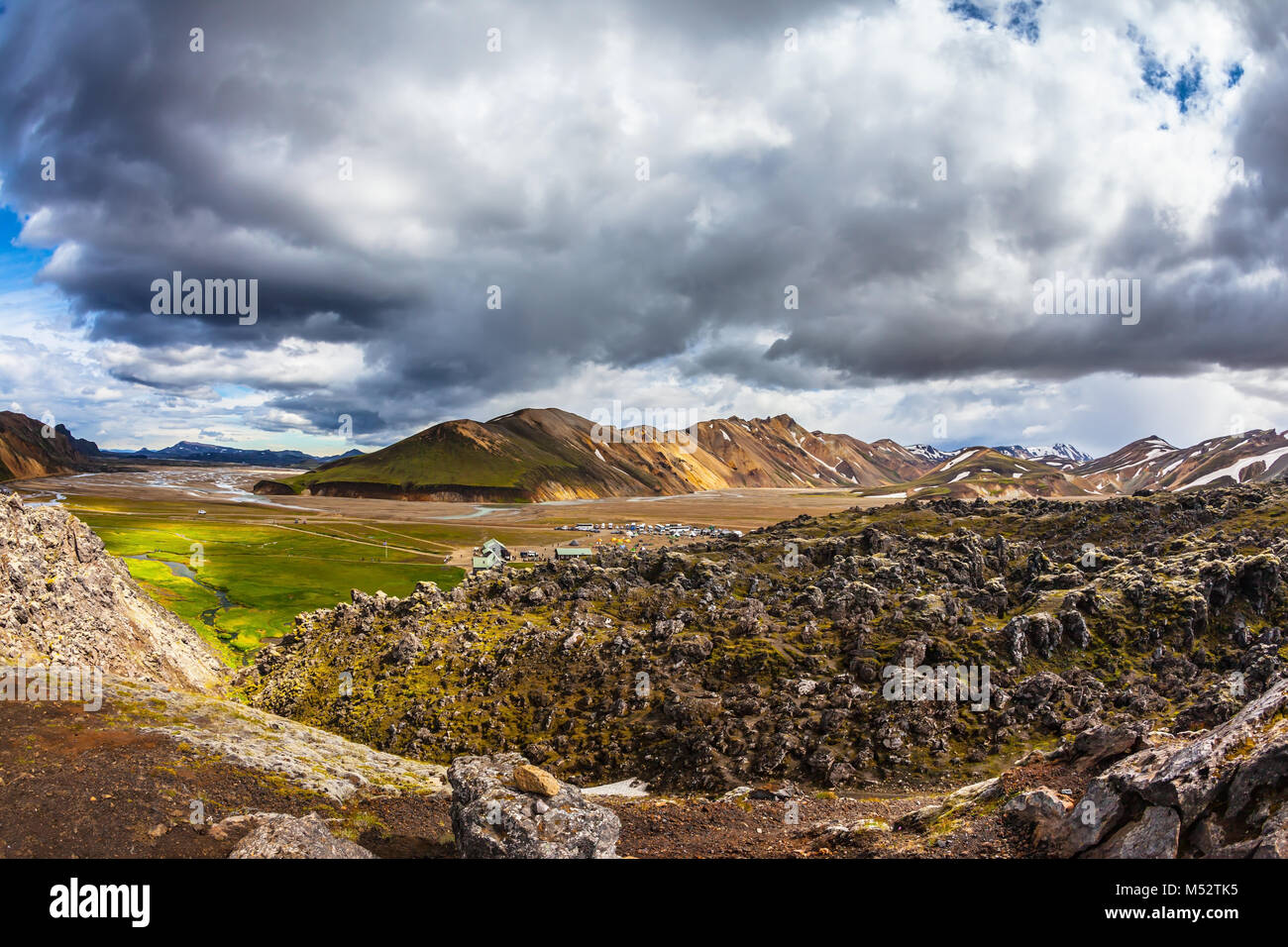 Summer volcanic tundra Stock Photo - Alamy